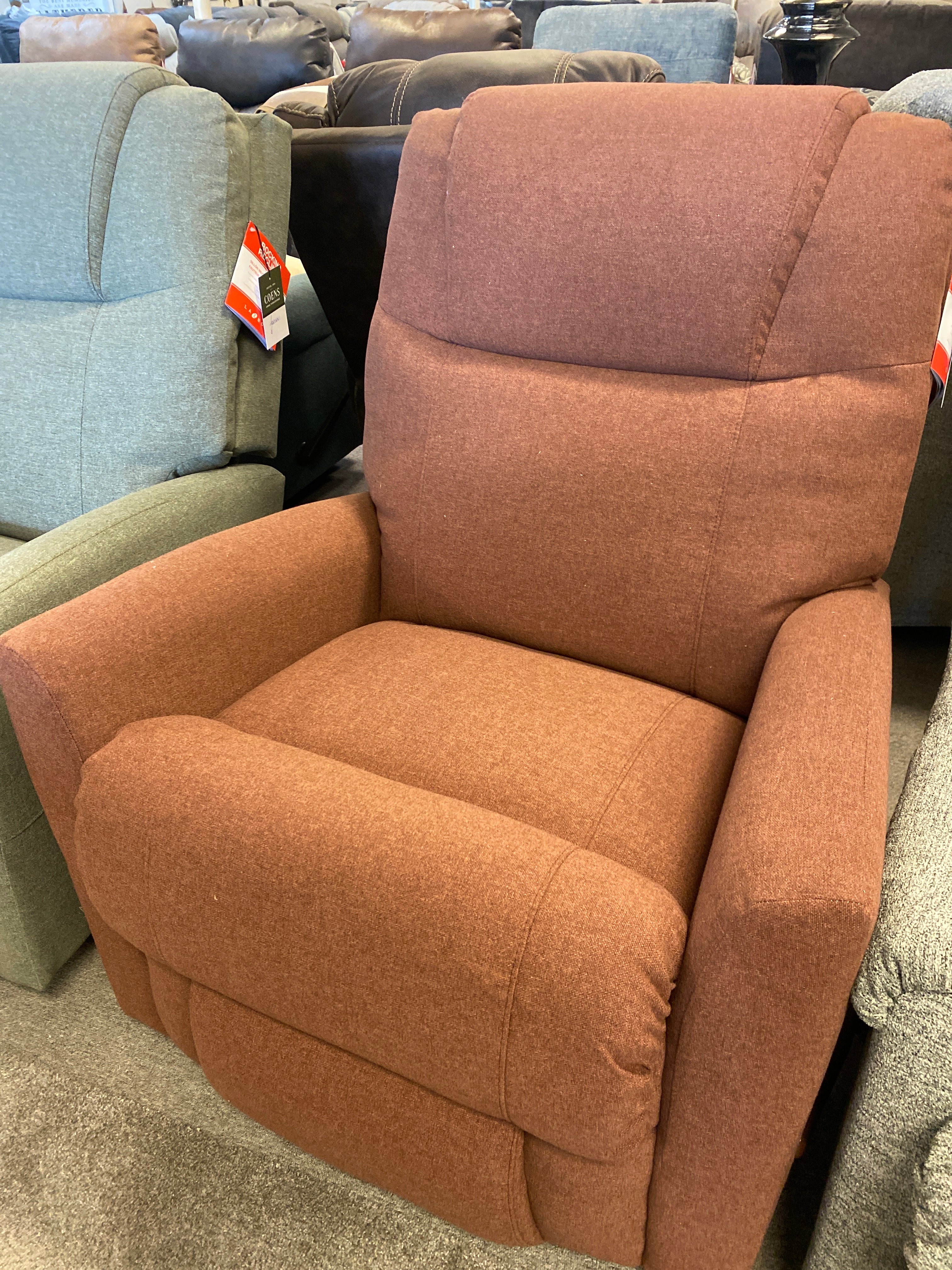 Sparrow Rocker Recliner by La Z Boy Furniture 10 712 D201019 Coen s Home Furnishings