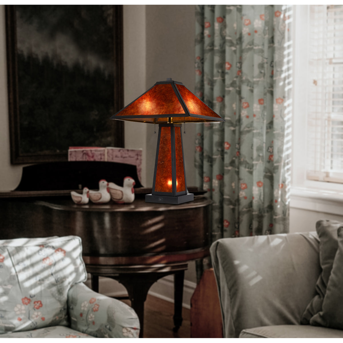 Nogales Mica Table Lamp by Cal Lighting – Coen's Home Furnishings