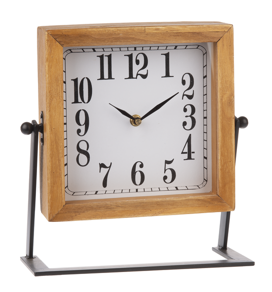 Square Clock on Stand by Ganz CB176838 – Coen's Home Furnishings