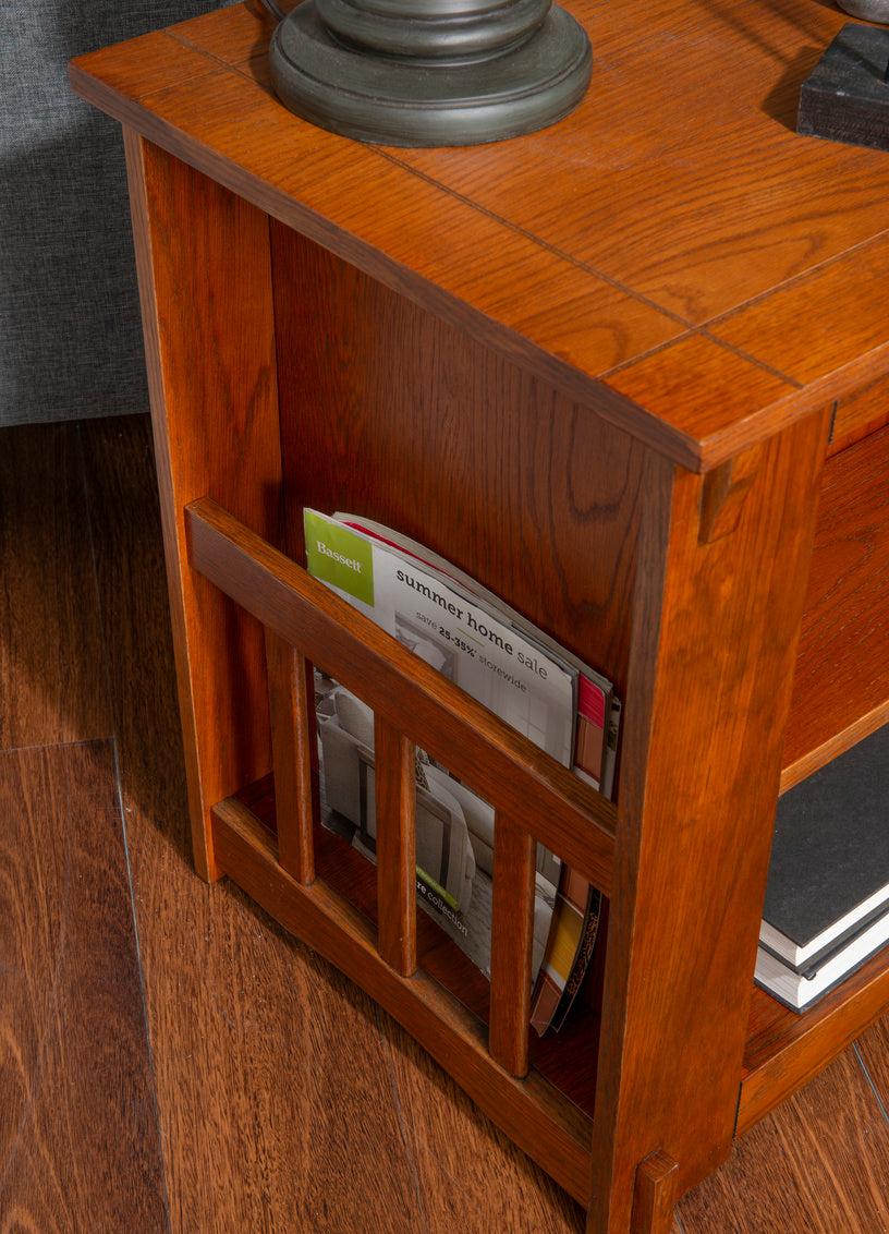 Mission Oak Cabinet Table by Linon/Powell 356 Discontinued – Coen's ...